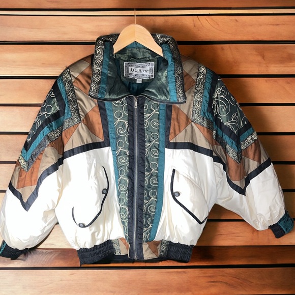 j. gallery | Jackets & Coats | Vintage 9s Ski Puffer Winter Coat Jacket ...